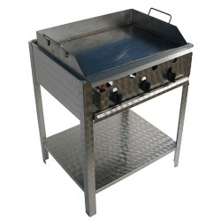 Profi Gas Standgrill mit 3 Brenner und mit glatte Platte